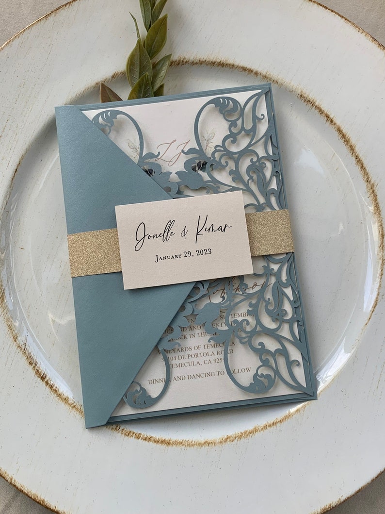 Personalized Belly Band for Wedding Invitations Printed Belly - Etsy