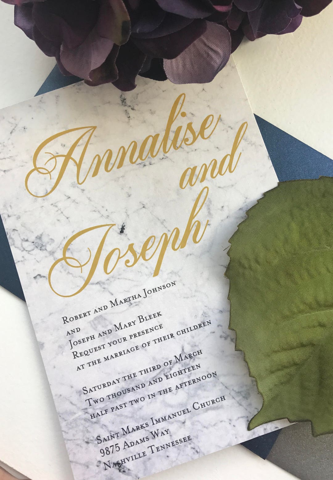 Marble Invitation, Black and White Marble, Multicolor Marble Invitation ...