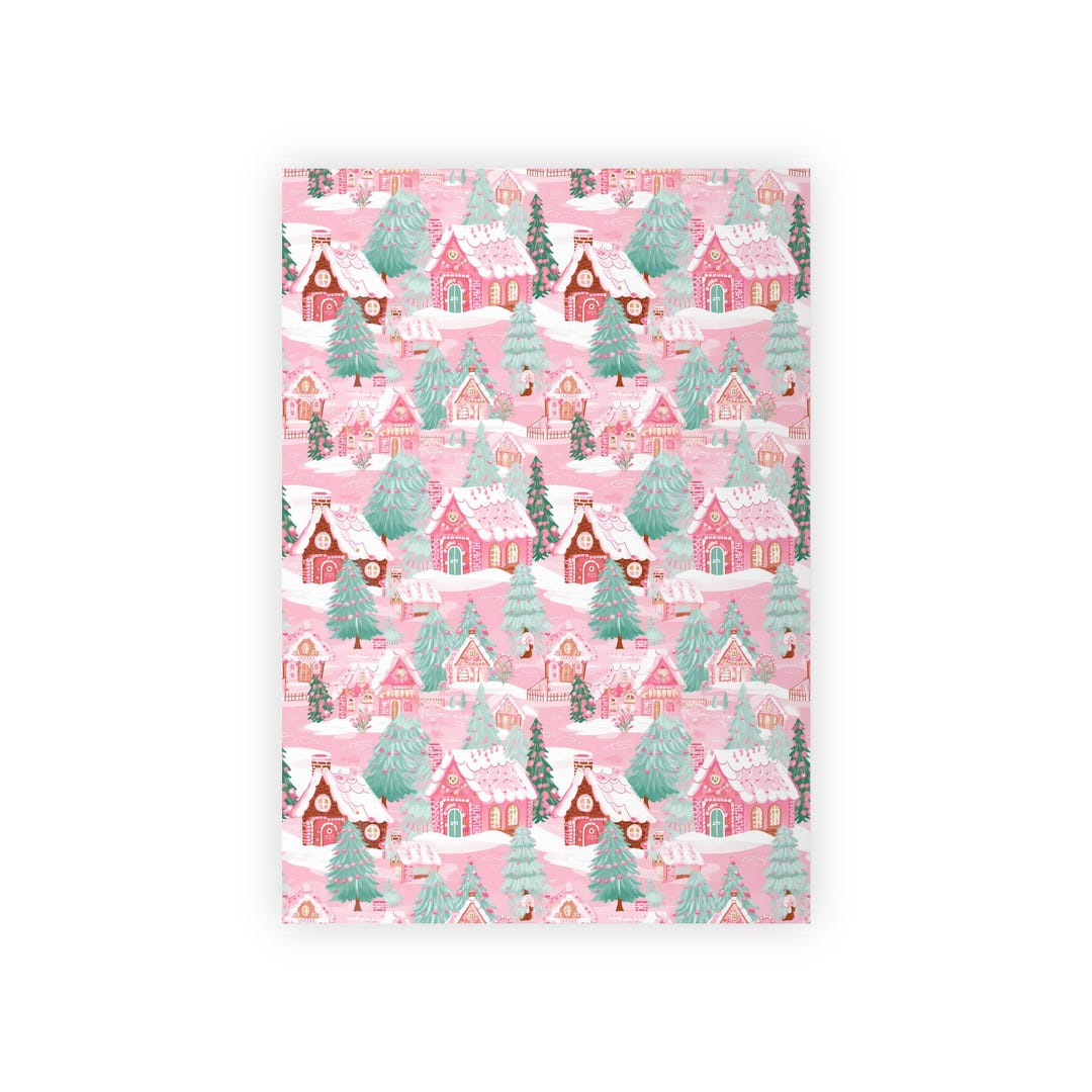 Preppy Christmas Wrapping Paper, Whimsical Christmas Design, Gift Wrap ...
