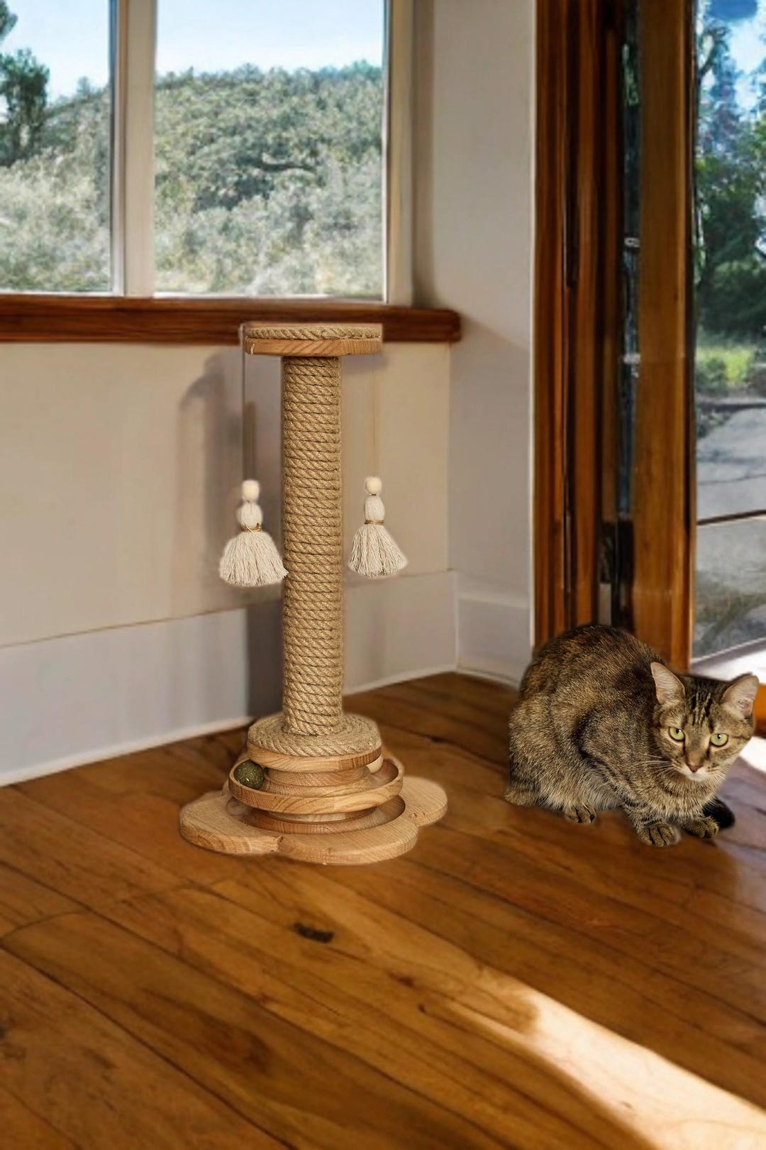 Handmade Gothic Cat Tree, Modern Eco-friendly Cat Furniture, Cat Tower ...