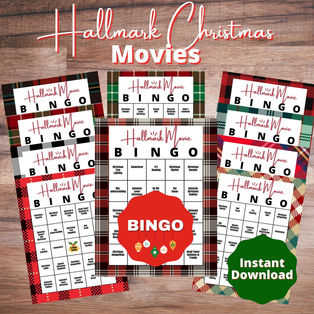 Hallmark Christmas Movie BINGO Game / Printable Christmas - Etsy