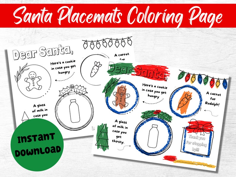 Printable Placemat Activity Page Bundle / Thanksgiving Placemat ...