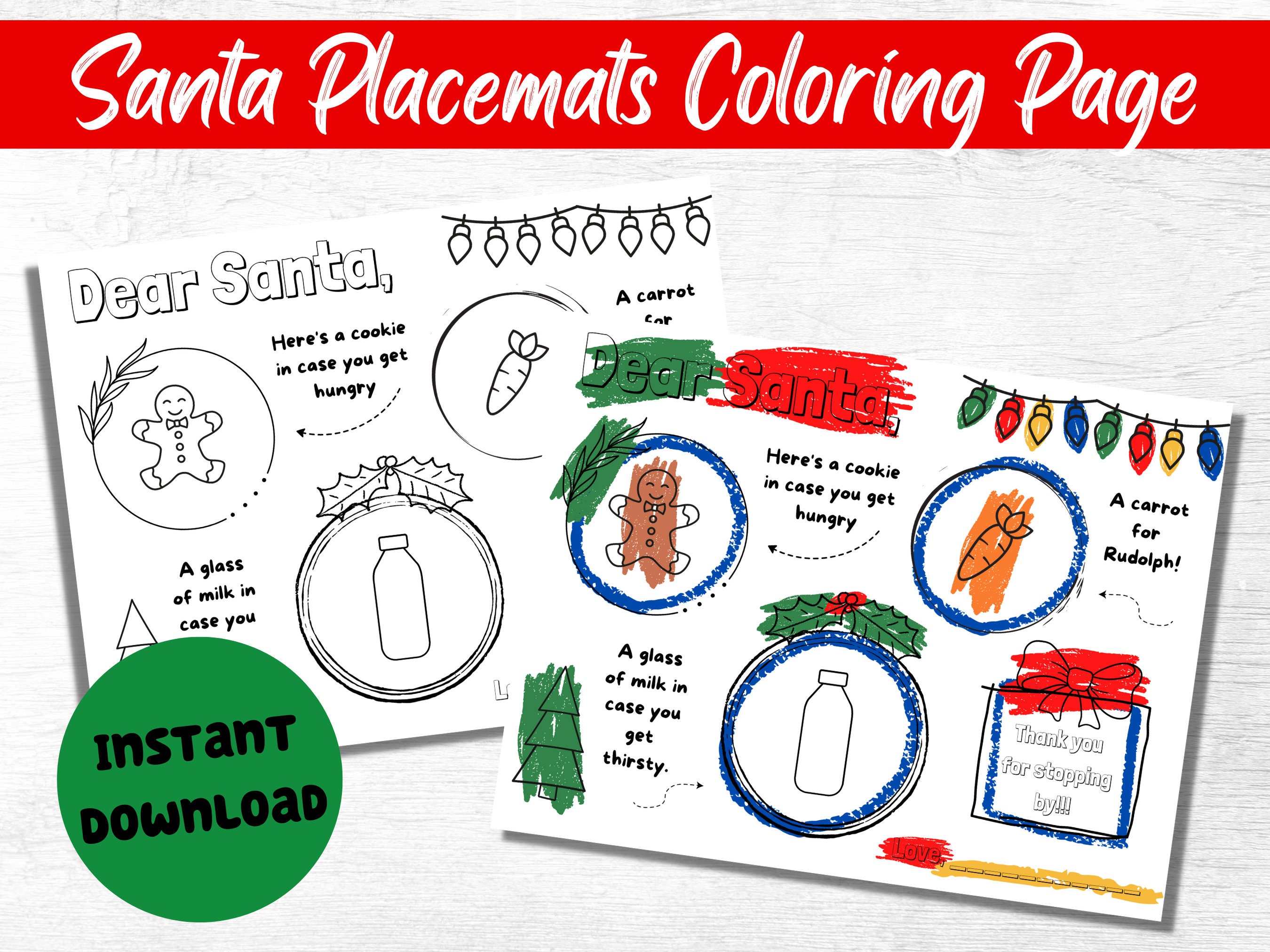 Printable Placemat Activity Page Bundle / Thanksgiving Placemat ...