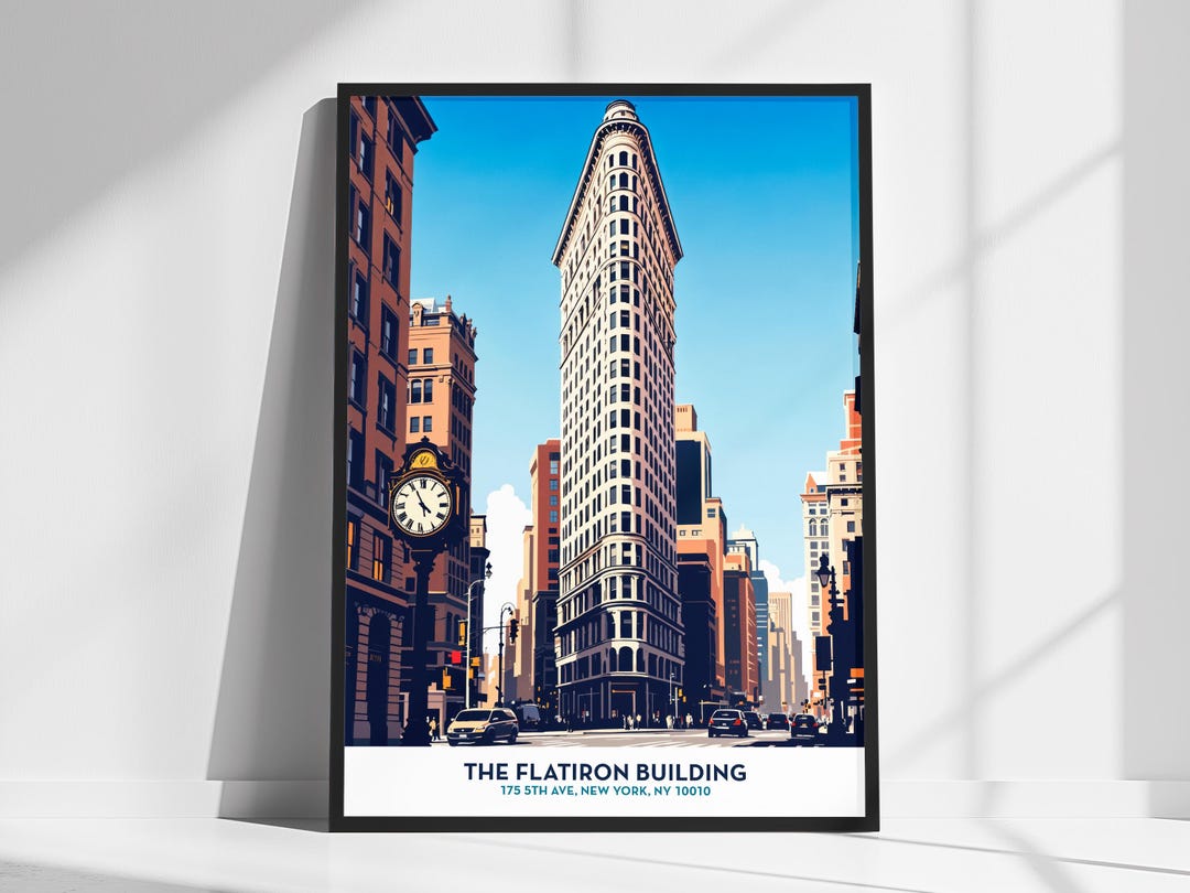Vintage Flatiron Building Poster - Iconic New York City Skyline Art ...