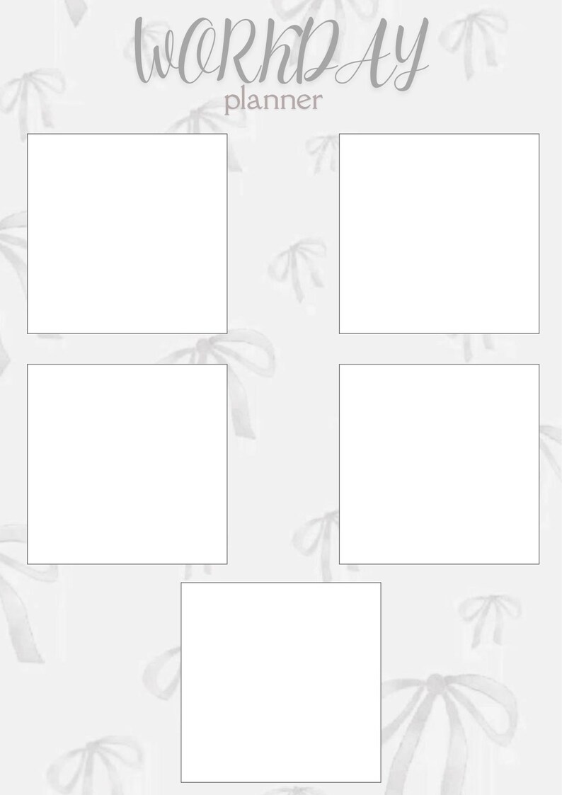 Workday Planner - Etsy