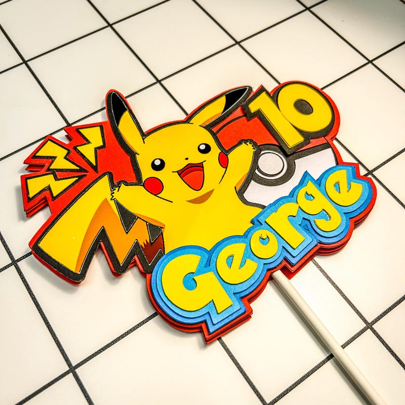 Pikachu Cake Topper - Etsy