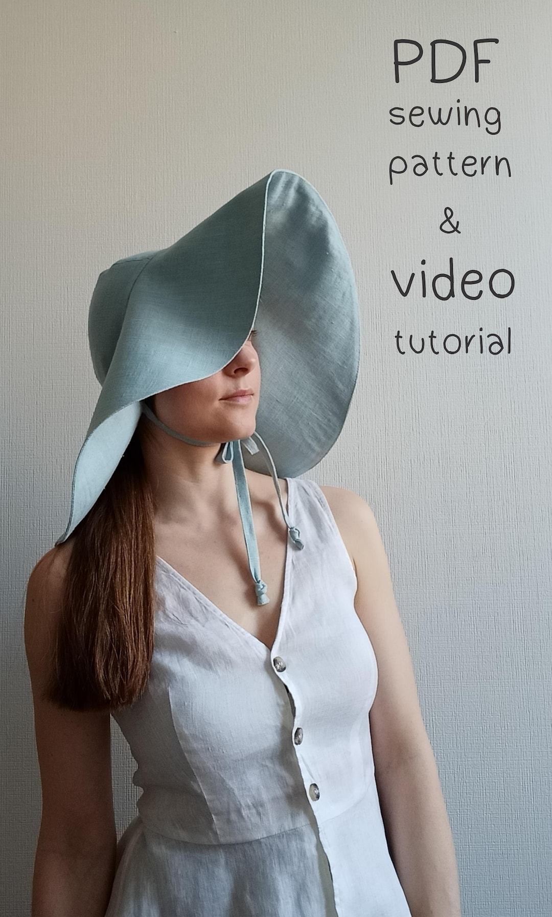 Sunhat PDF Sewing Pattern | Wide Brim Hat Pattern | Floppy Hat Pattern ...
