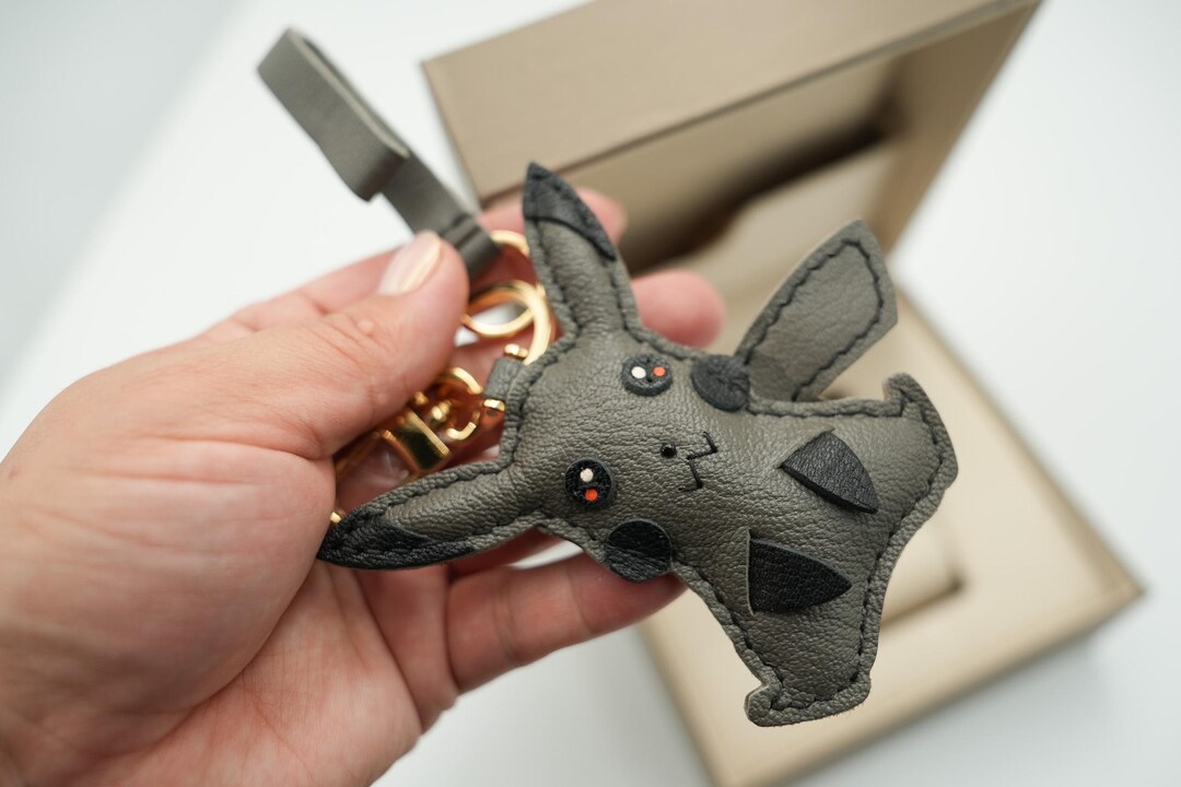 Leather Pikachu Bag Charm, Pikachu Keychain Charm Purse Bag Charm - Etsy