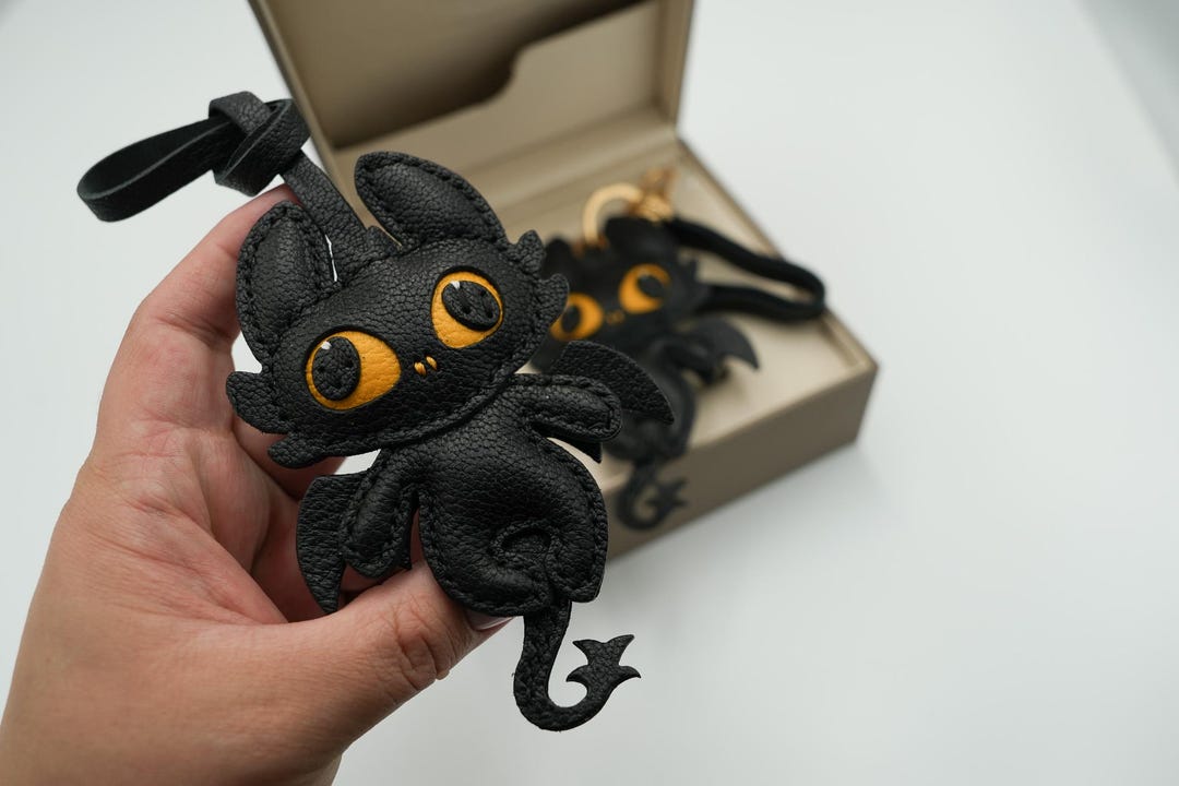 Toothless Bag Charm, Night Dragon Bag Charm Bag Charm - Etsy