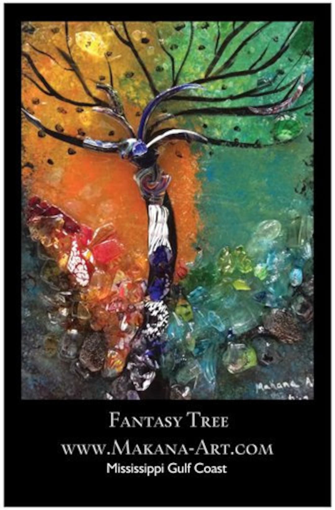 Fantasy Tree - Poster - 11" X 17" - by Makana Art Studio - Etsy