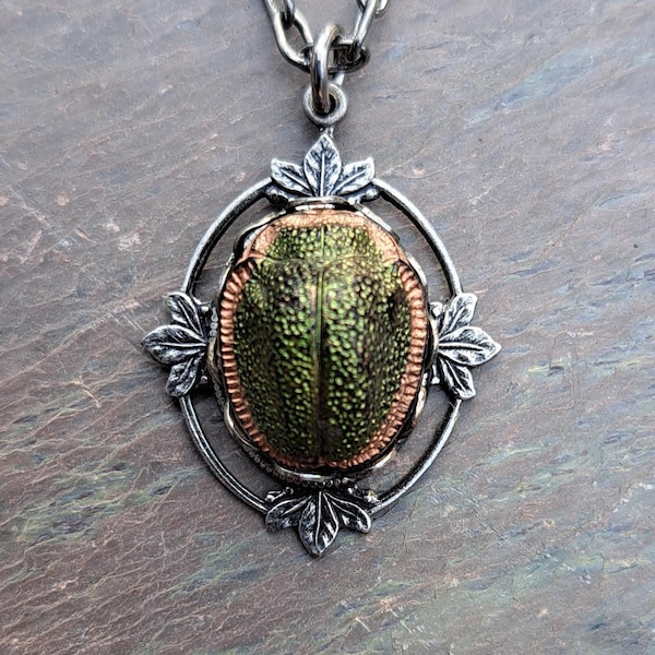 Scarab Necklace - Etsy