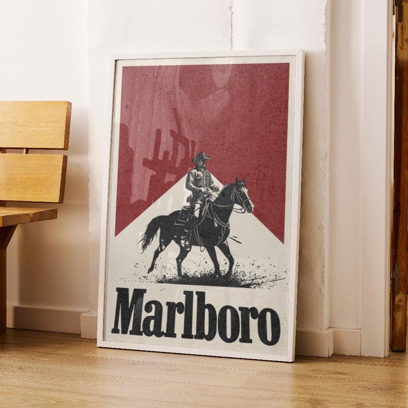 Vintage Marlboro Ad Print - Etsy