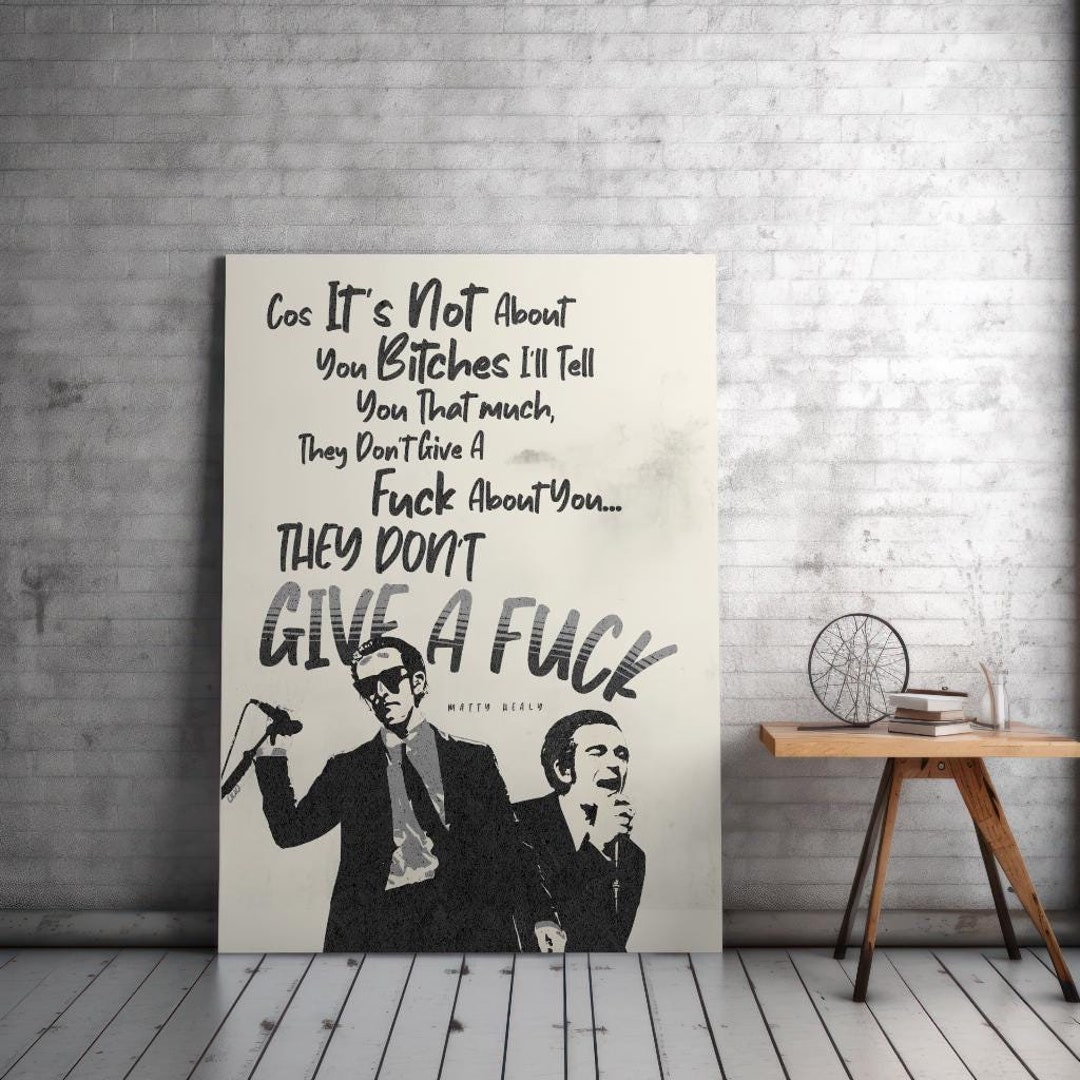 The 1975 Quote Poster Aesthetic Room Decor Minimal Wall Art Music ...