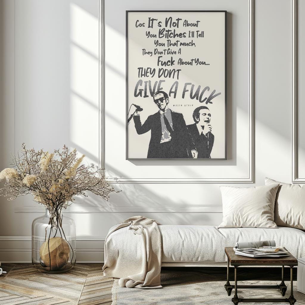 The 1975 Quote Poster Aesthetic Room Decor Minimal Wall Art Music ...