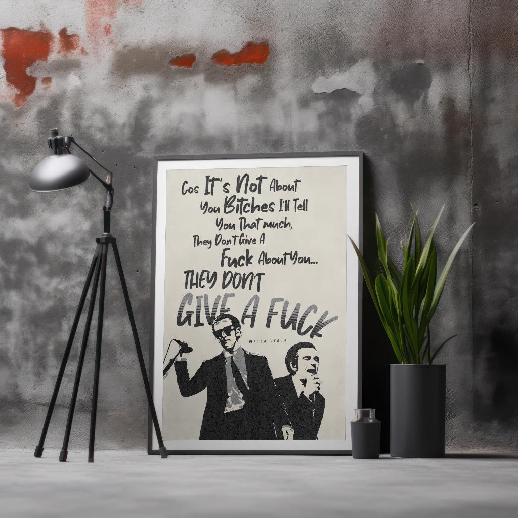 The 1975 Quote Poster Aesthetic Room Decor Minimal Wall Art Music ...