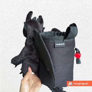 Toothless Dragon Chalk Bag: Handmade Climbing Bouldering Accessory - Etsy
