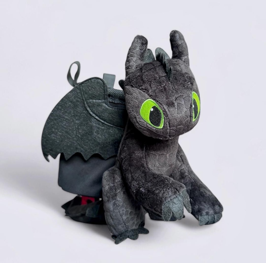 Toothless Dragon Chalk Bag: Handmade Climbing Bouldering Accessory - Etsy