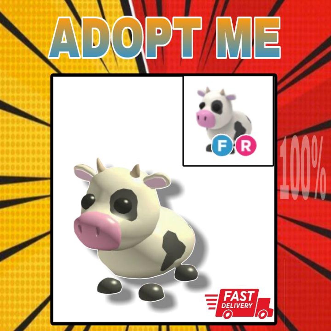 FR Cow Adopt From Me Quick Delivery - Etsy