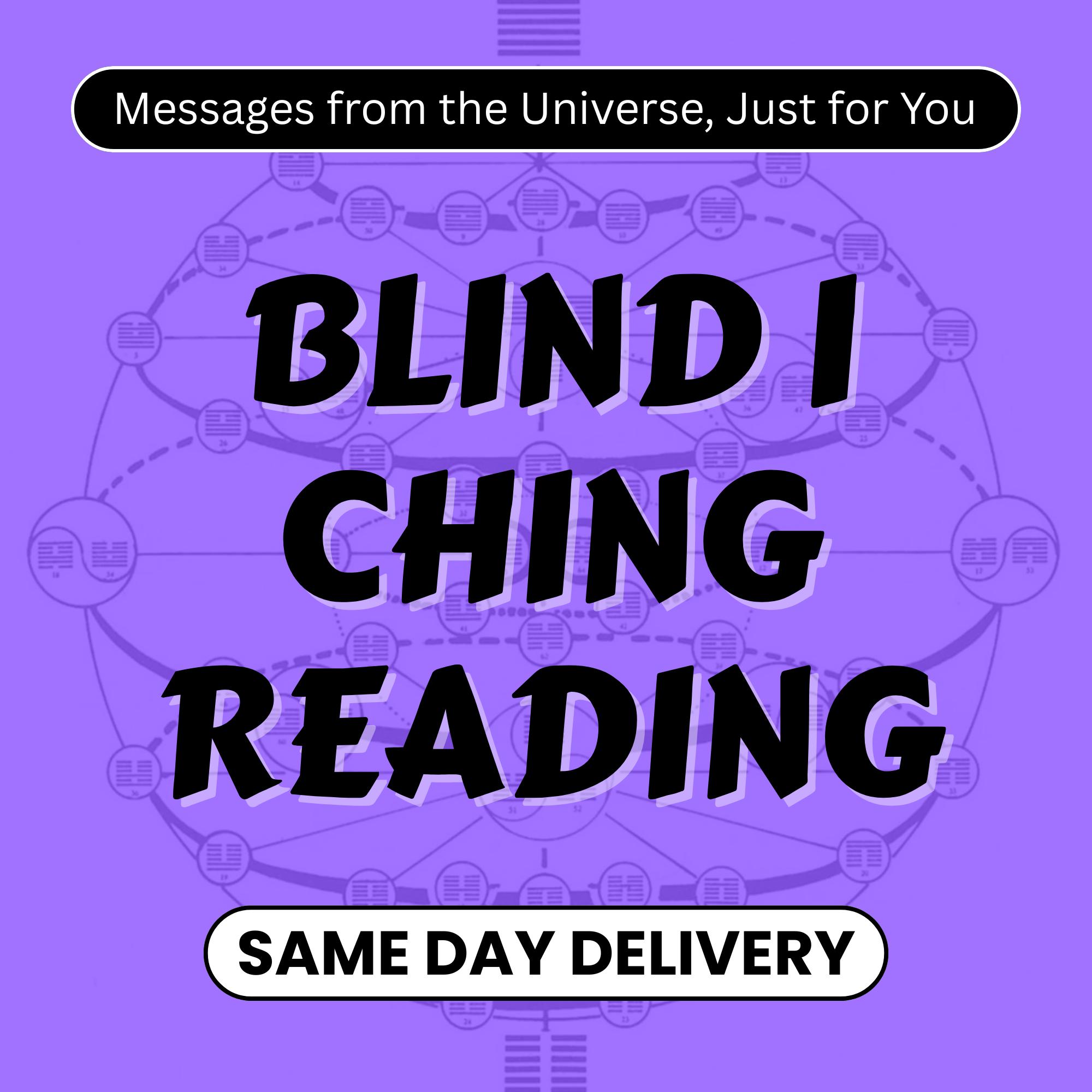 Blind I Ching Reading | Same Day Reading | Digital Download - Etsy