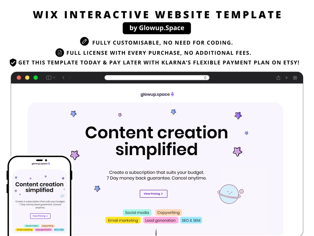 Subscription Website Template for Creator Selling Service Membership ...