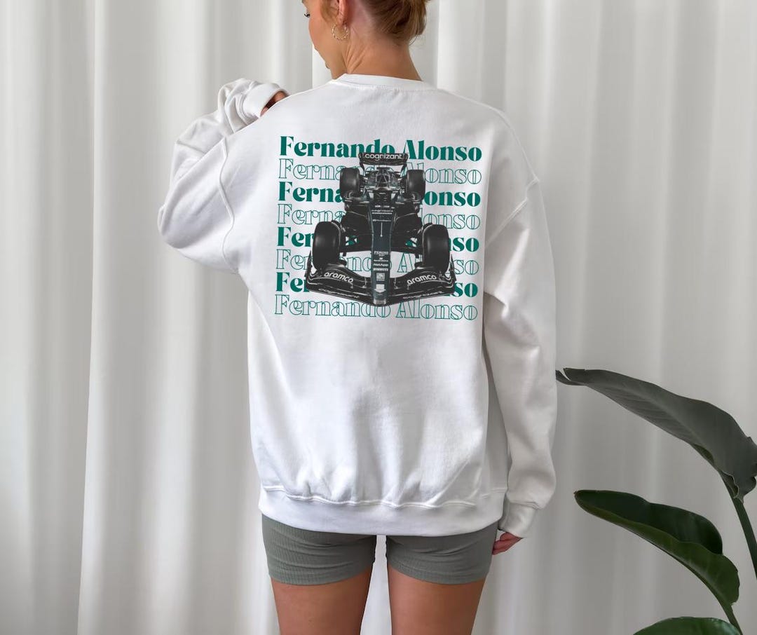 Fernando Alonso Aston Martin F1 Crewneck Sweatshirt Unisex F1 Fan ...
