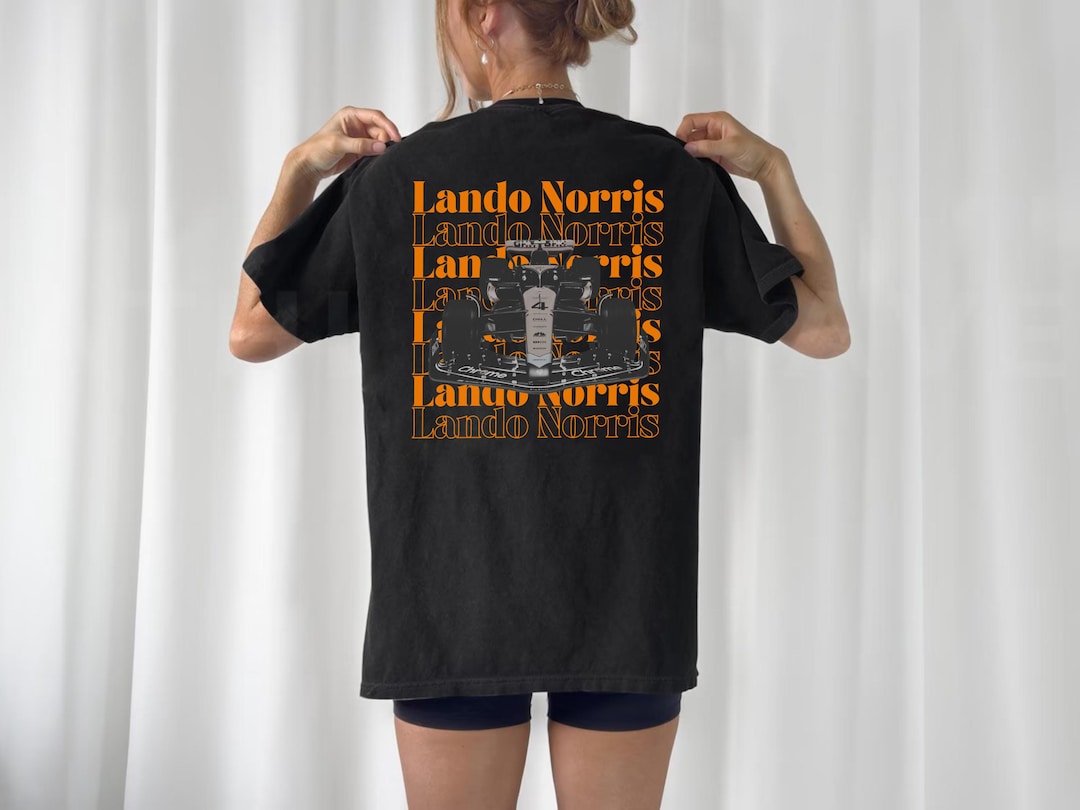 Lando Norris F1 Merch Tshirt Comfort Colors 1717 Unisex Tee Race Car ...