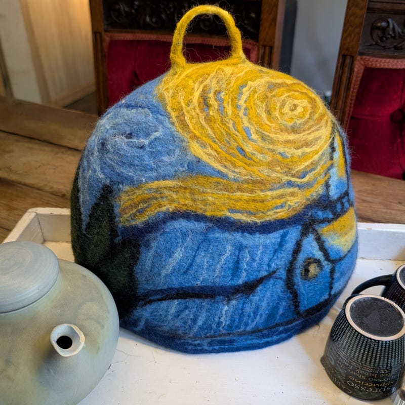 Felted Wool Tea Cozy - Etsy