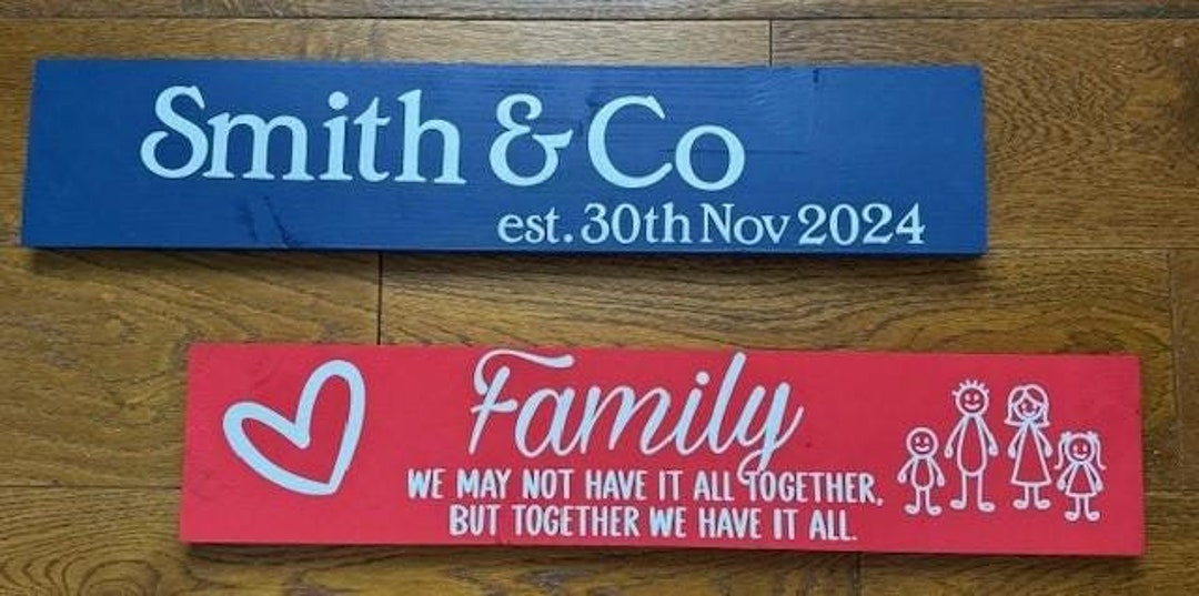 Personalised Signs and Homeware - Etsy