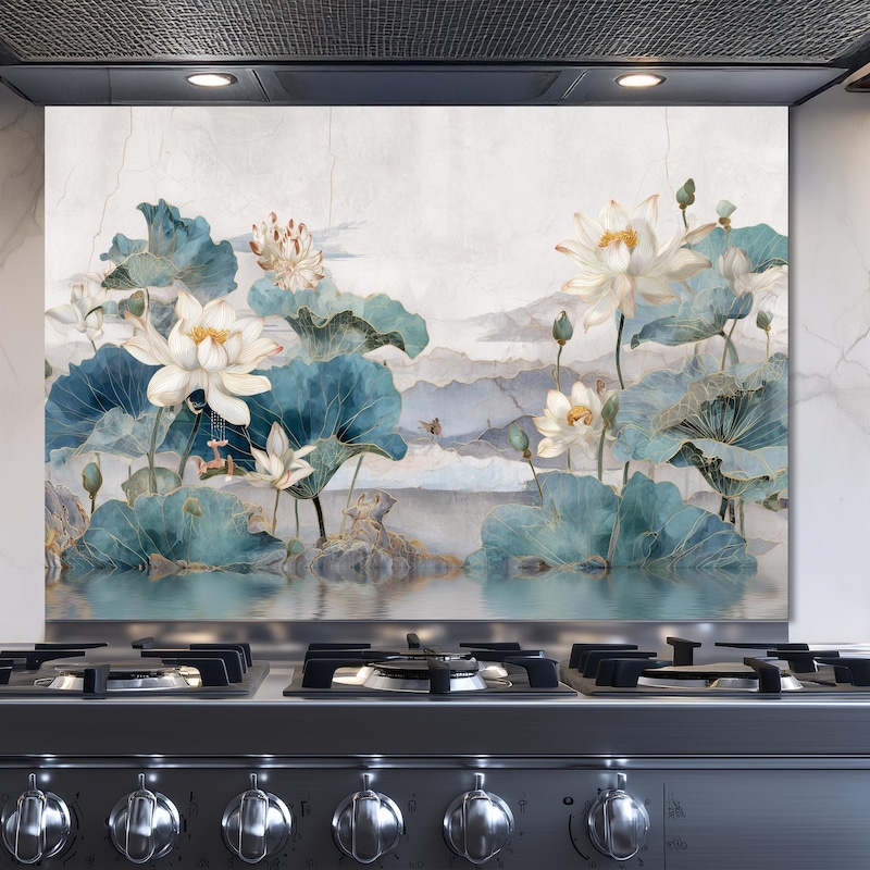 Asian Temper Glass Wall Art - Etsy