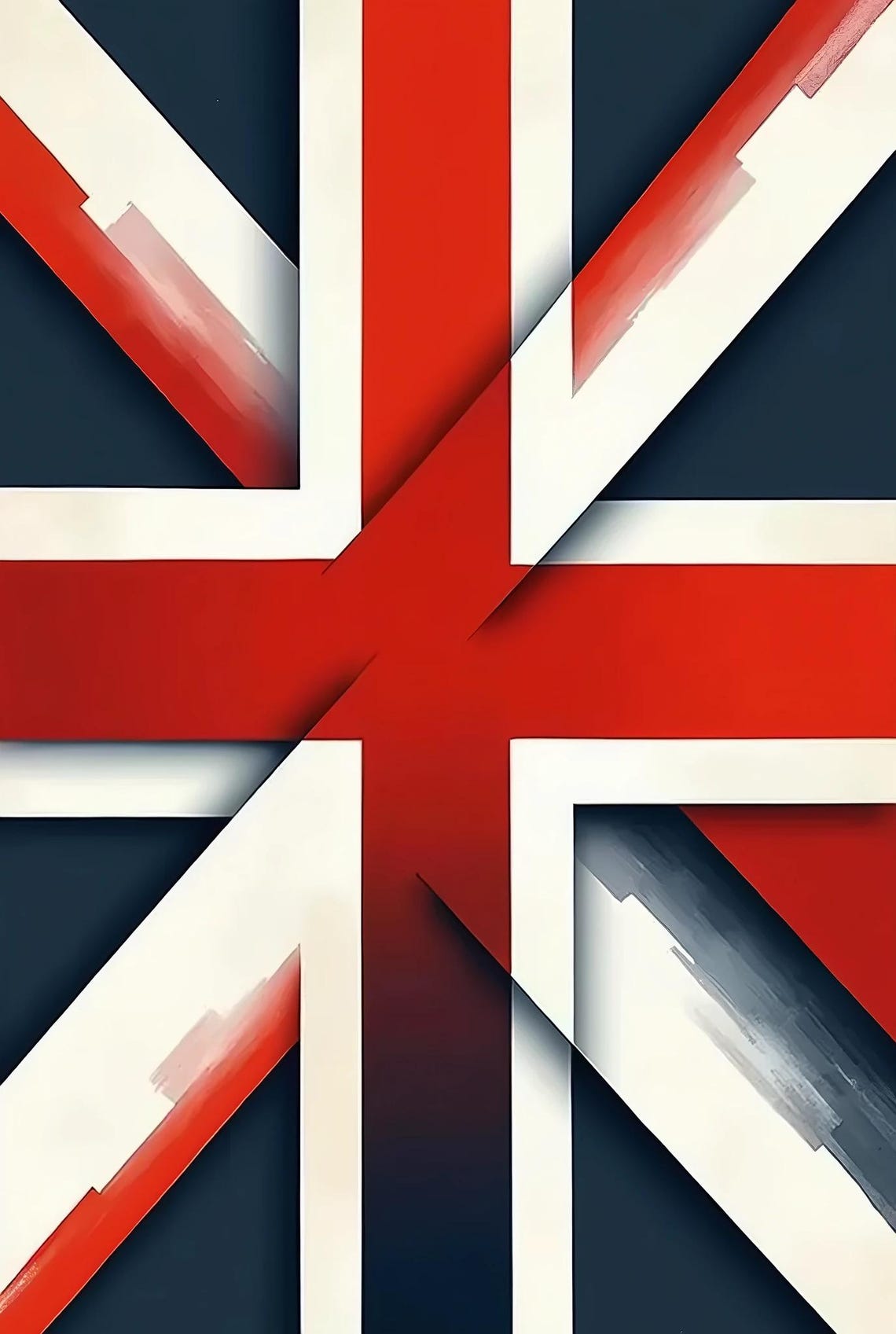 Modern Union Jack Digital Download Abstract UK Flag Art - Etsy
