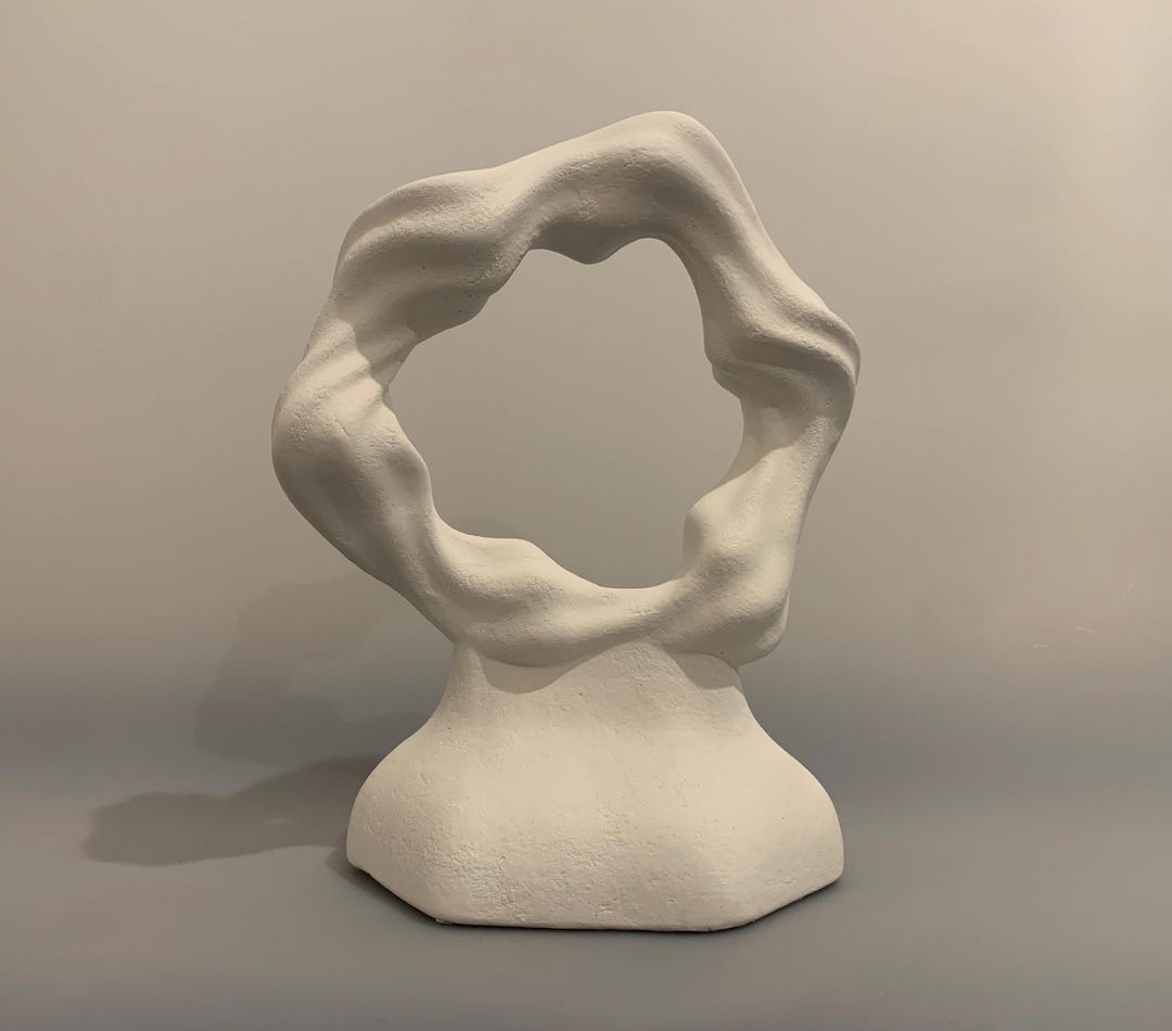Handmade Sculpture Flow Hex, Plaster of Paris, 2025 - Etsy