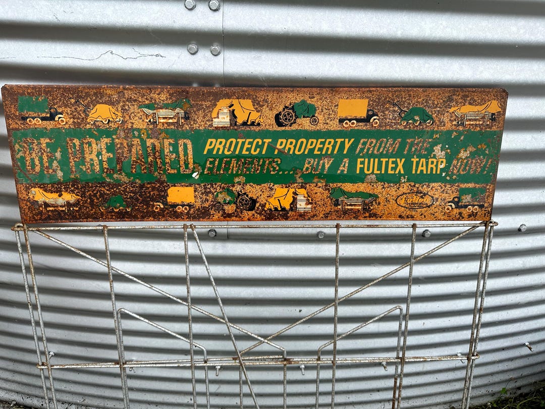 Old Country Store Tarp Covering Despenser - Rustic Primitive Antique ...