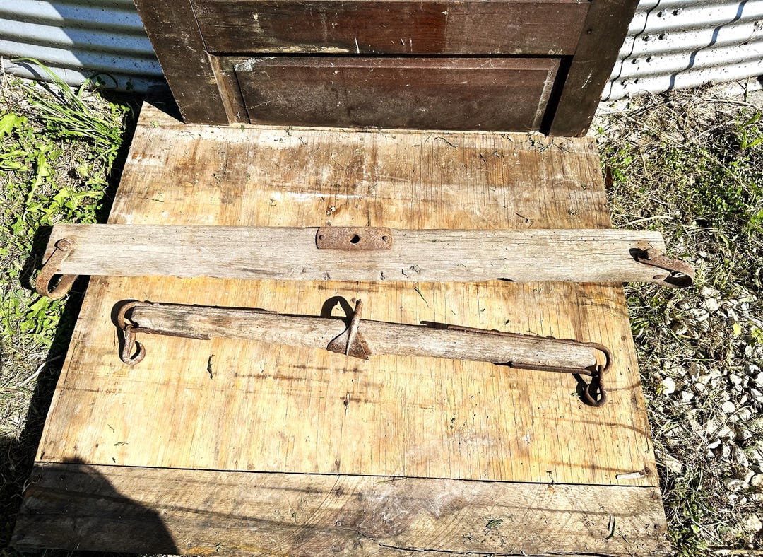 2 Horse or Ox Harness Yoke Hanger Hooks, Cattle, Plant Holder - Rustic ...