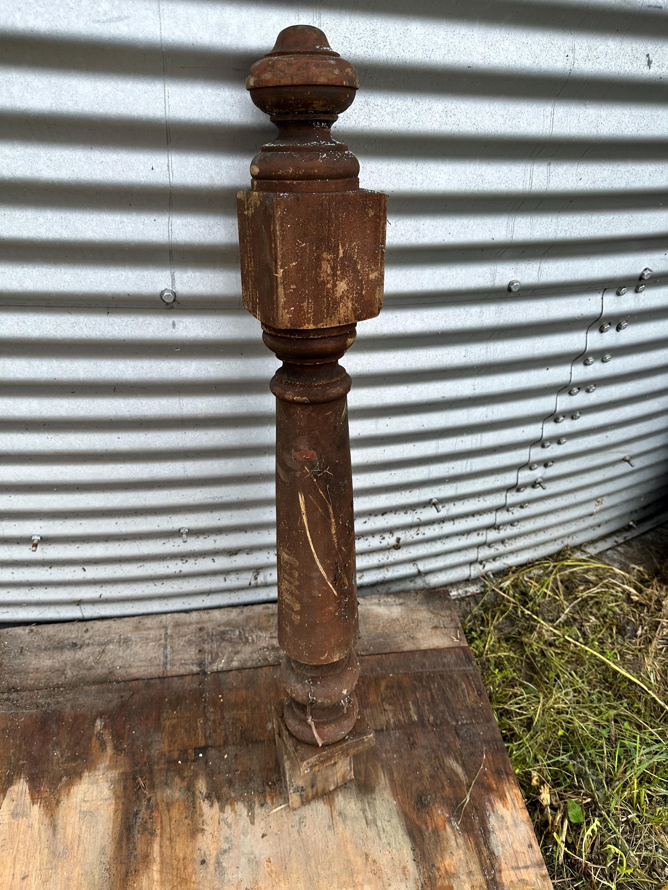 Three 1800's - Early 1900's Newel Posts - Rustic Furniture - Primitive ...