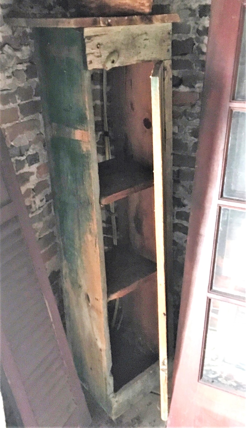 Old Chimney Cupboard - Rustic Primitive Antique Display - Collectable ...