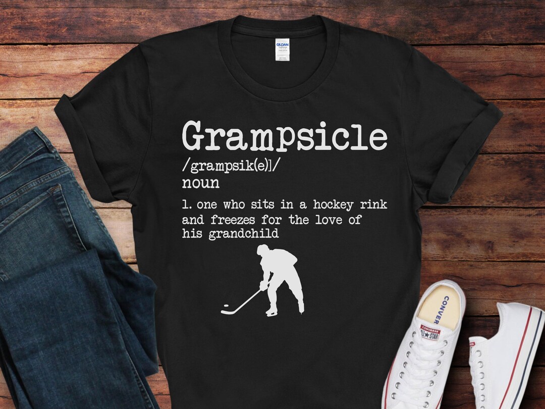 Grampsicle Ice Hockey T-shirt | Ice Hockey Lover Tee | Funny Gift for ...