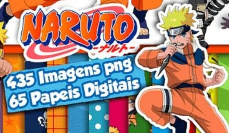 Super Kit Digital Naruto Uchiha PNG and JPG, Digital Paper, Scrapbook ...