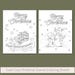 Cozy Christmas Coloring Pages, Cute Christmas Spaces Coloring Sheets ...