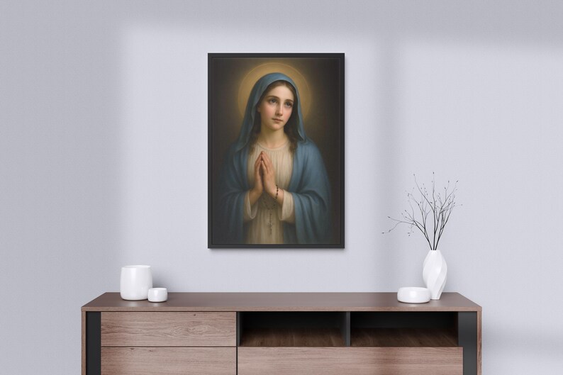 Virgin Mary Print: Mother of God Catholic Art (digital Print) - Etsy