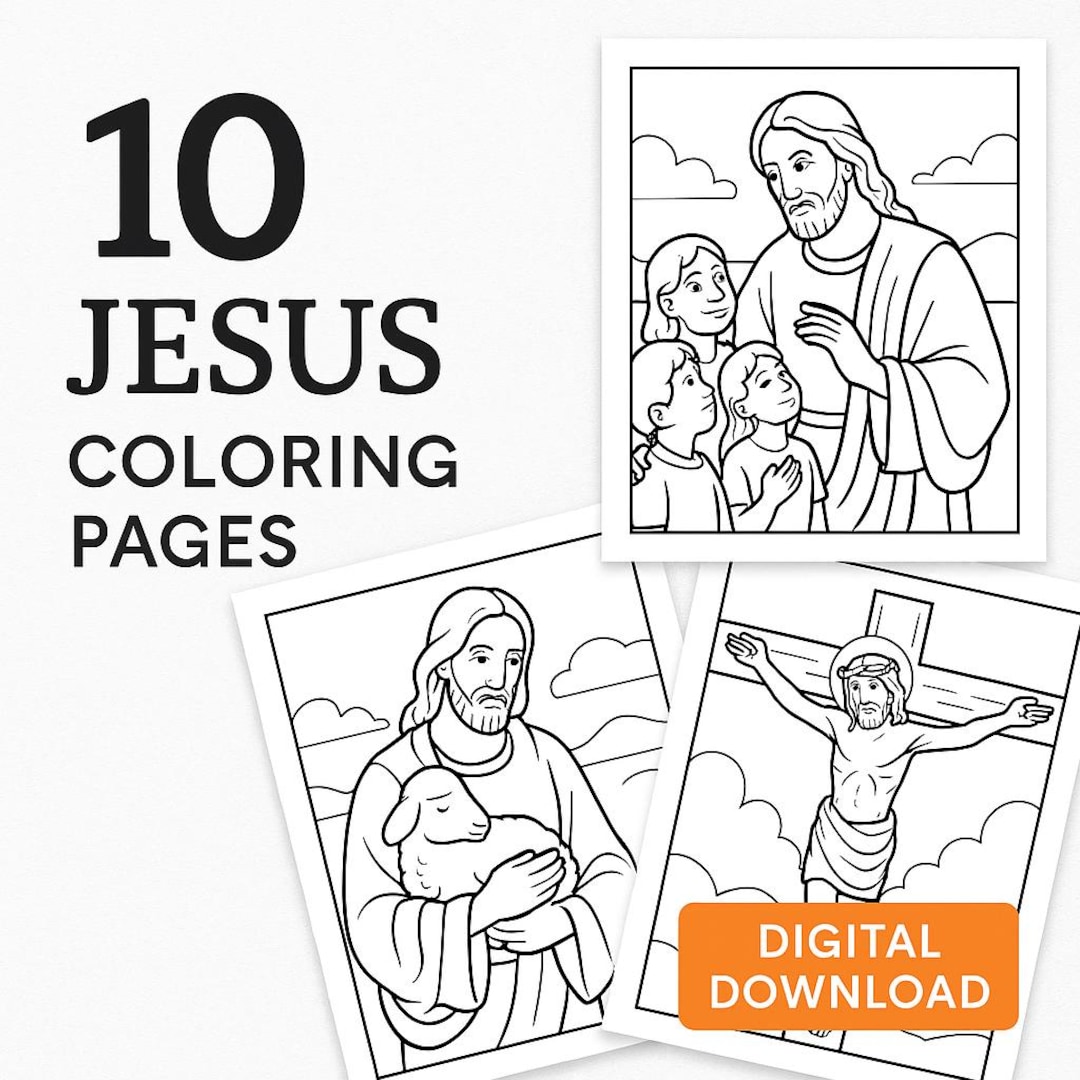 Jesus Coloring Pages – 10 Printable Christian Coloring Sheets ...