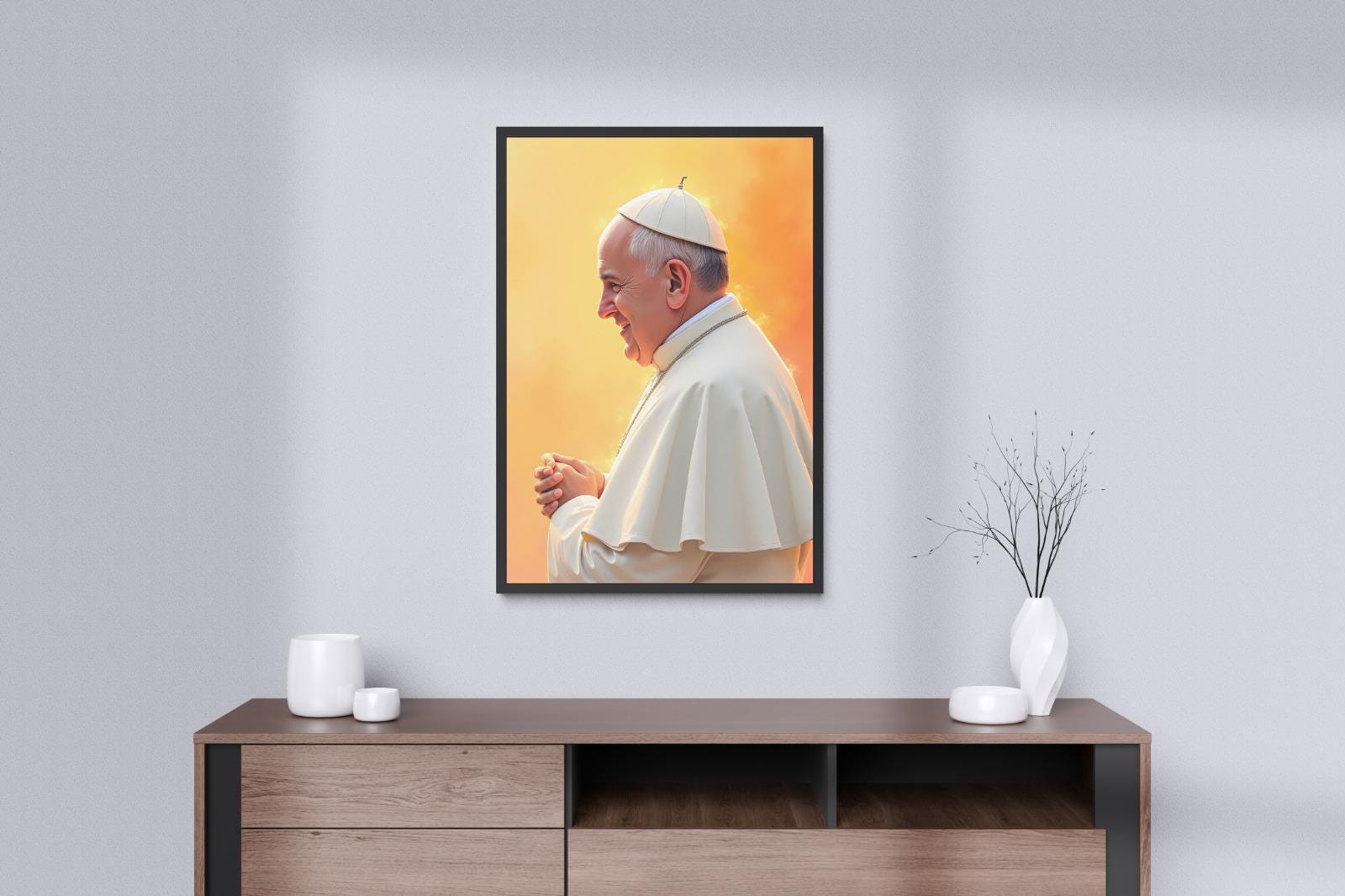 Pope Francis Portrait: Catholic Saint Art Print (digital Download) - Etsy