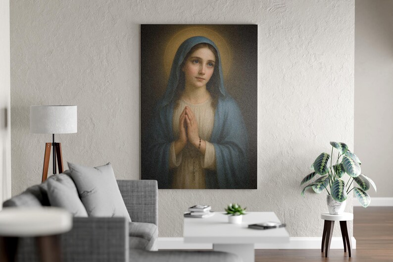 Virgin Mary Print: Mother of God Catholic Art (digital Print) - Etsy