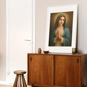 Virgin Mary Print: Mother of God Catholic Art (digital Print) - Etsy
