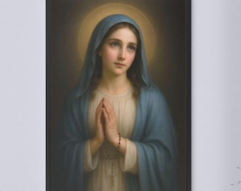 Virgin Mary Print: Mother of God Catholic Art (digital Print) - Etsy