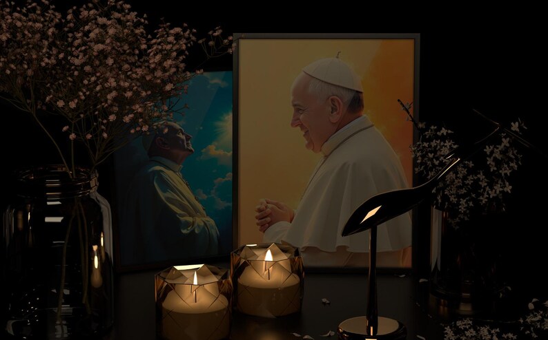 Pope Francis Portrait: Catholic Saint Art Print (digital Download) - Etsy