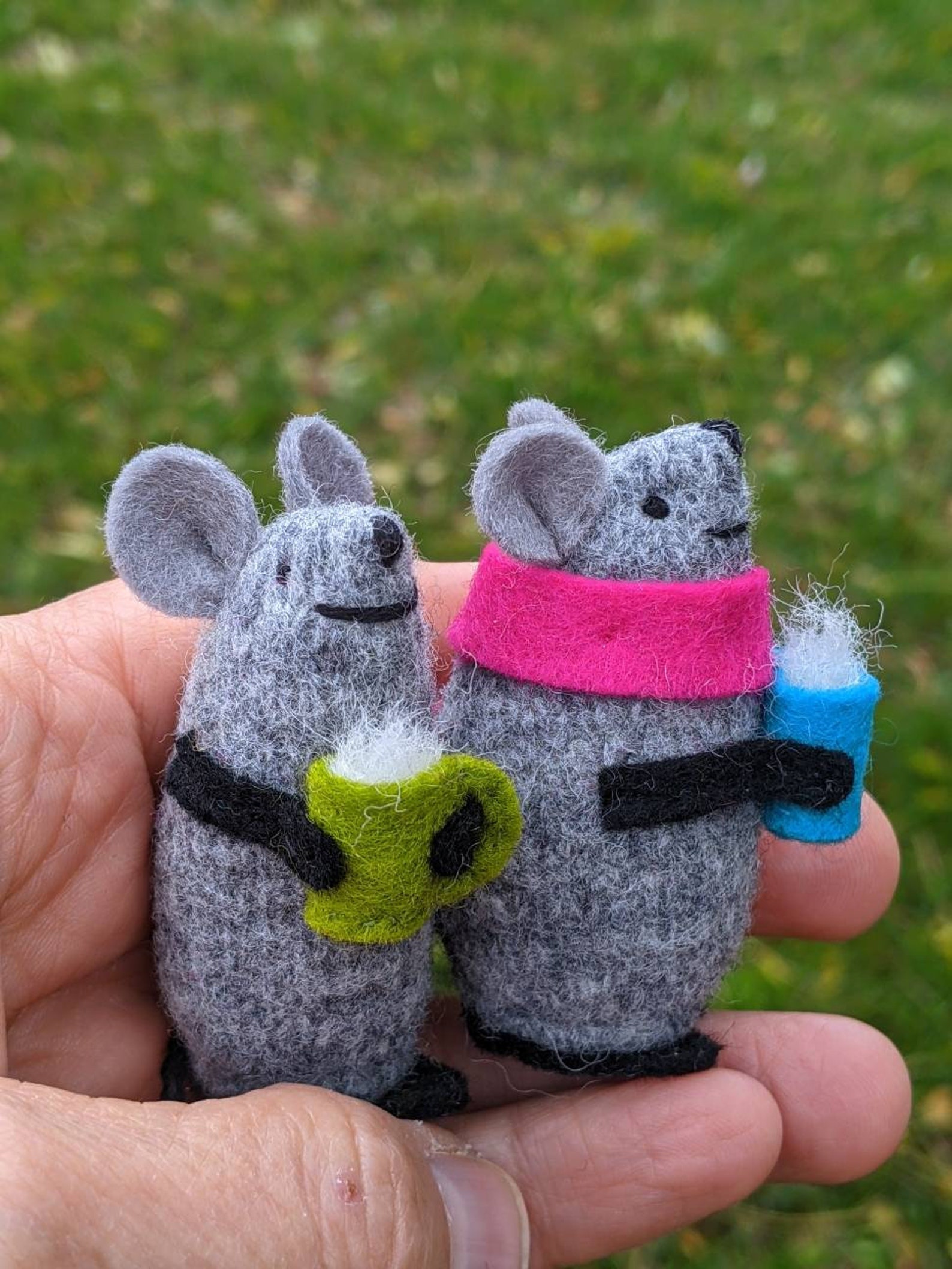 Coffee Mouse Mouse With Mug Toy Stuffed Mouse | Etsy