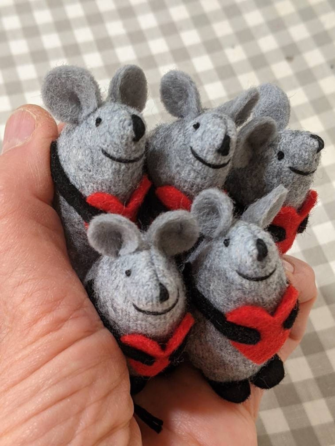 Wool Waldorf Mouse Toy Mouse Valentine Mouse Stuffed | Etsy