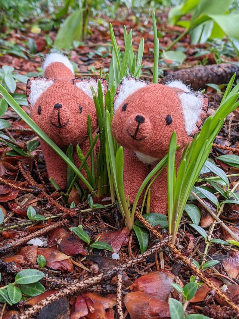 Toy Fox Waldorf Foxstuffed Animal All Natural Toy Eco - Etsy