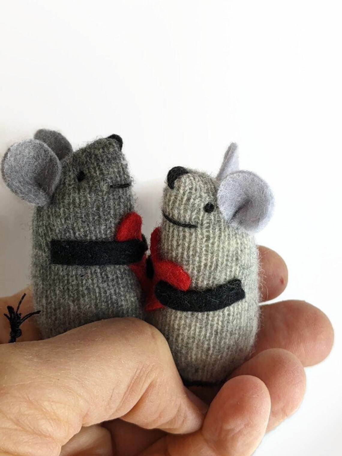 Wool Waldorf Mouse Toy Mouse Valentine Mouse Stuffed | Etsy