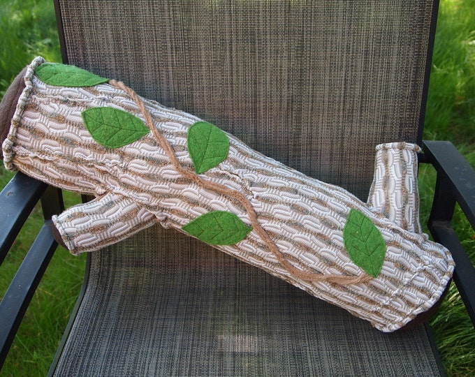 Tree Branch Pillow With Green Leaves - Etsy